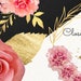 Pink and Gold Floral Clip Art Clipart ,instant Download, 22 Transparent ...