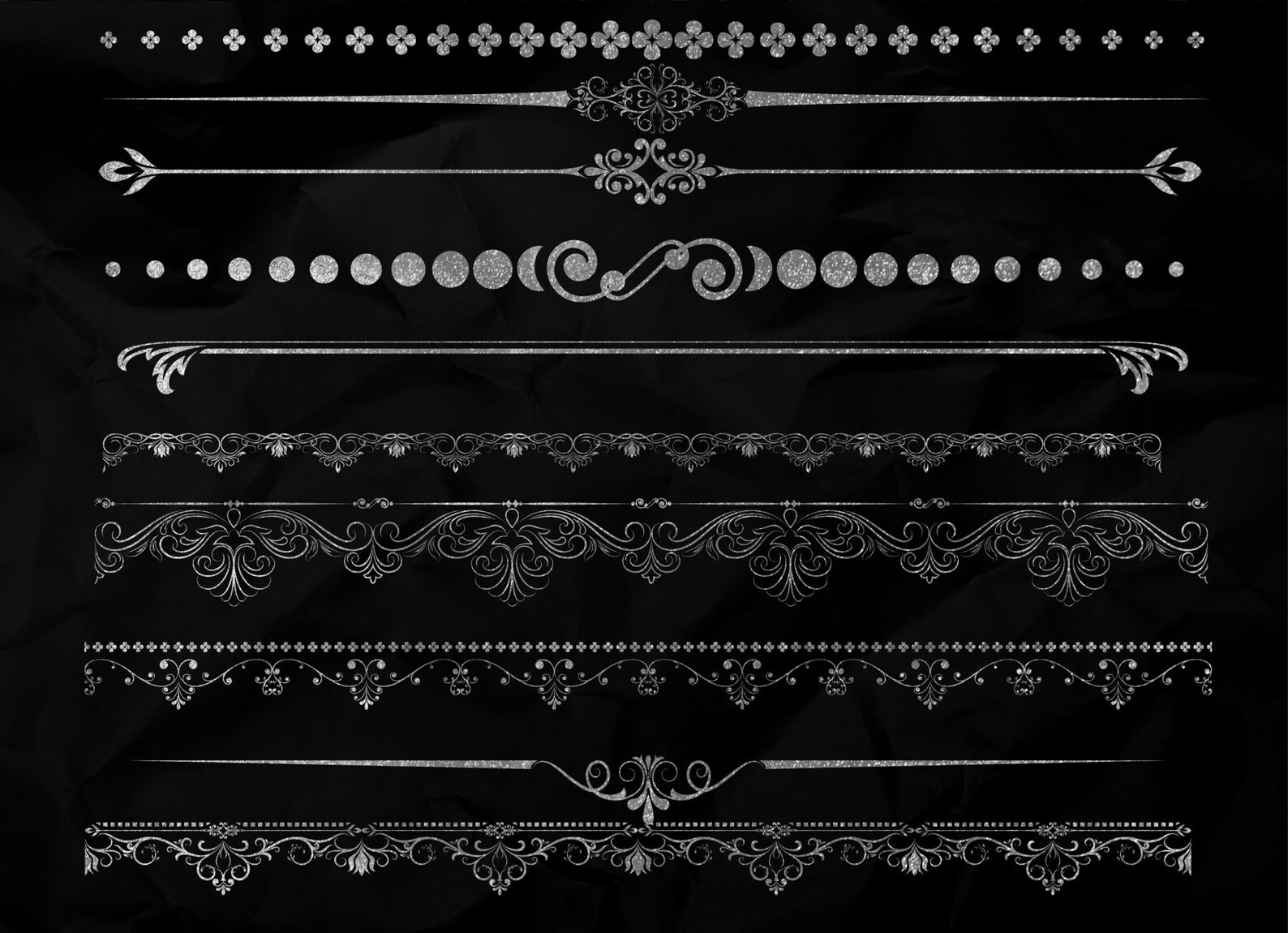 SILVER VINTAGE FRAMES Instant Download 30 Png Frame - Etsy