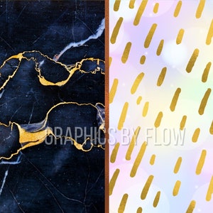 Rainbow Gold Digital Paper, Pastel Digital Paper, Instant Download, 20 ...