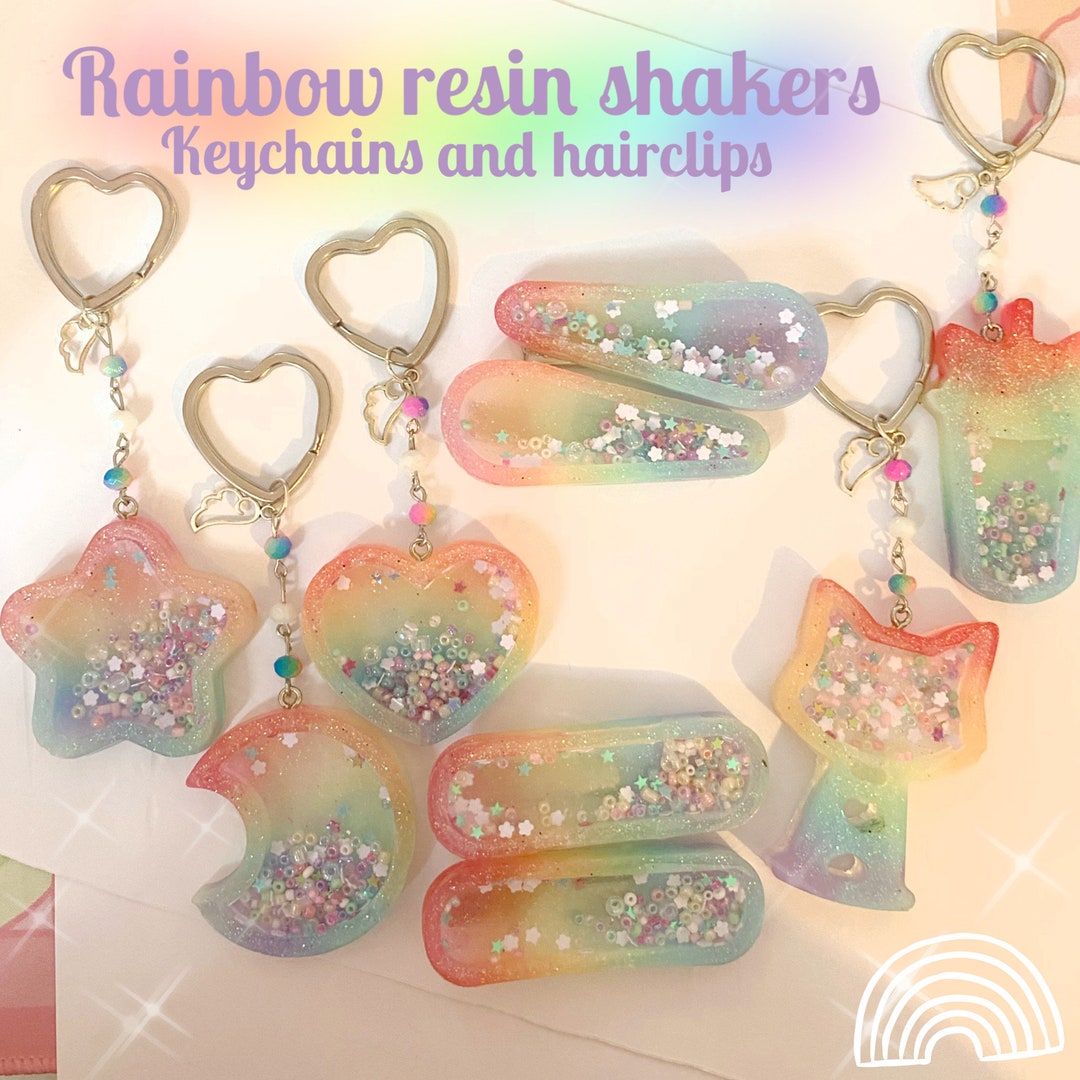 Rainbow Resin Glitter Pastel Lgbt Pride Resin Shaker Epoxy Uv - Etsy