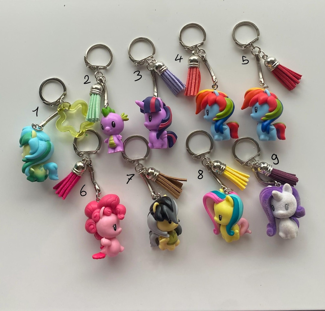Handmade My Little Pony Keychain, Vintage Blind Bag Figures - Etsy