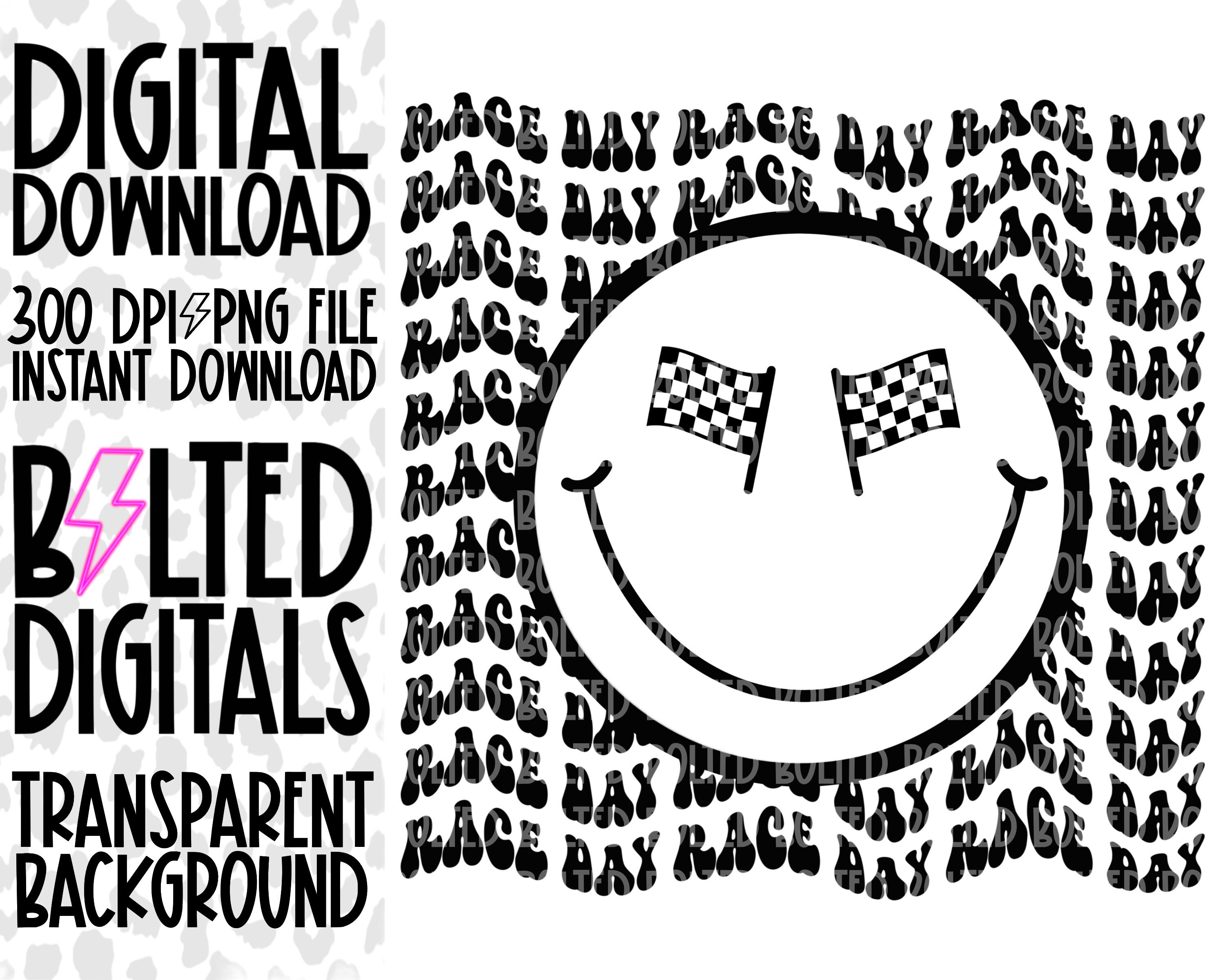 Race Day | PNG File | Happy Face PNG | Racing PNG | Dirt Track | Tshirt ...