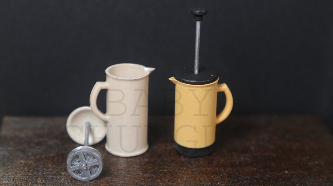 Miniature French Press [2 Different Style] STL File - 3D Print File - Etsy