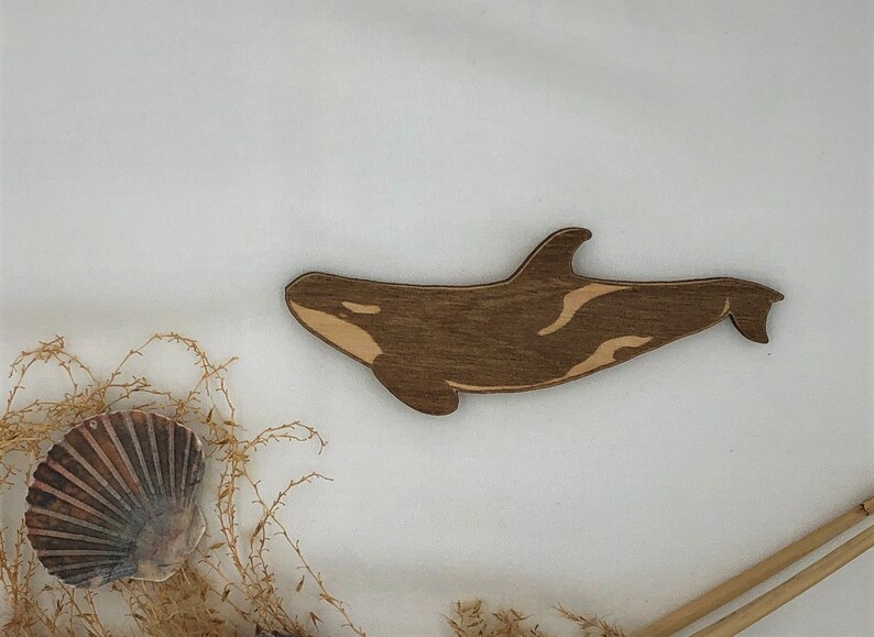 Wooden Fridge Magnets, Sea Creatures, Orca, Killer Whale, Wooden ...