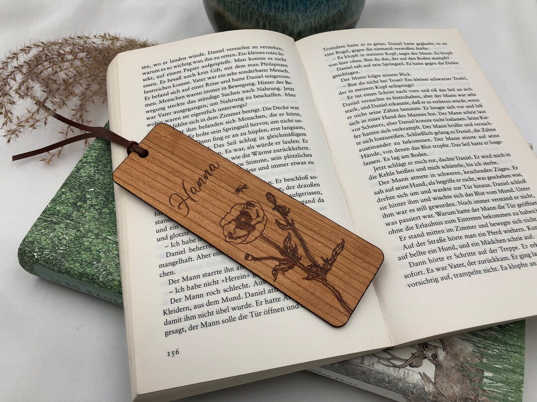 Personalized Wooden Bookmarks, Bookmarks, Bookmark Customizable Made of ...
