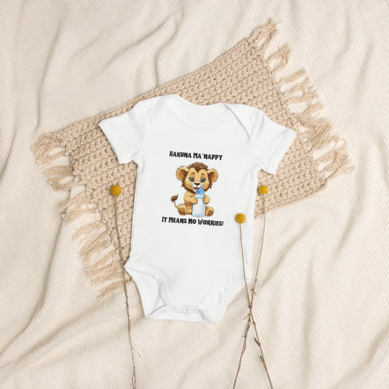 Hakuna Matata Organic Cotton Baby Onesie, Lion King Shirt, Hakuna Ma ...
