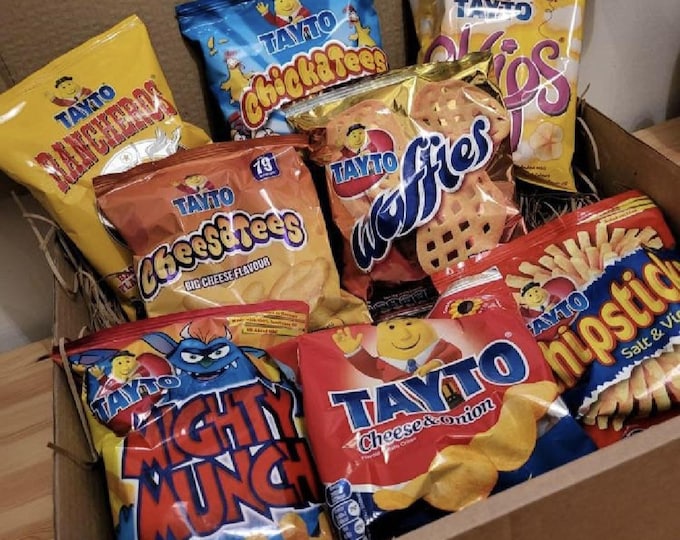 Irish Tayto Surprise Mystery Box Crisps Chips Birthday Him Her Postal ...