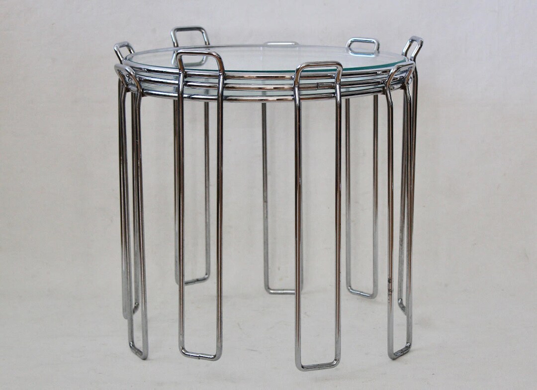 Stackable Set of Three Nesting Tables by Saporiti - Etsy