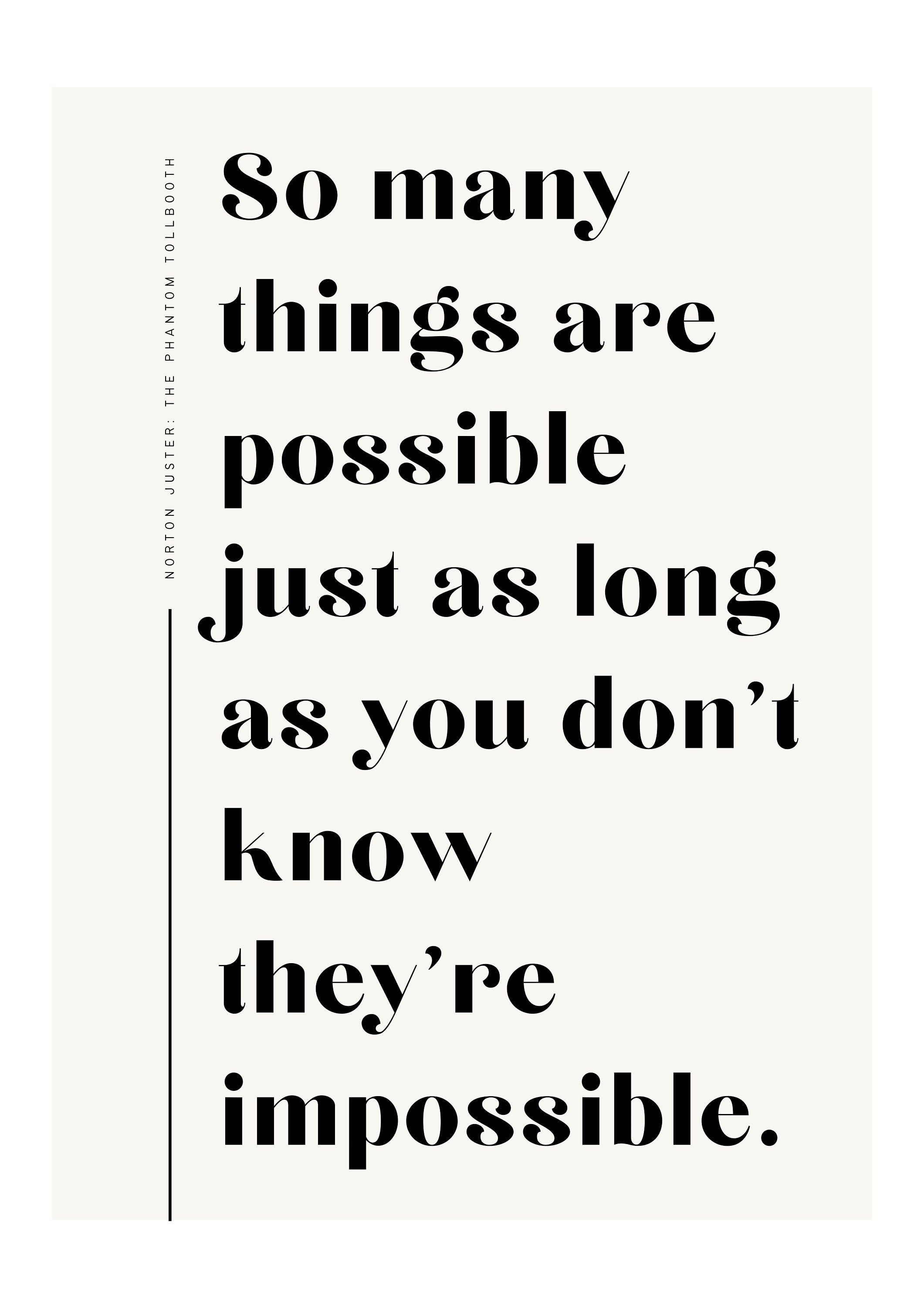 The Phantom Tollbooth Quote Digital Print | Classic Literature Quote ...