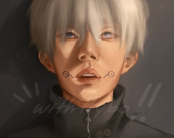 JJK Inumaki Mini Print - Etsy