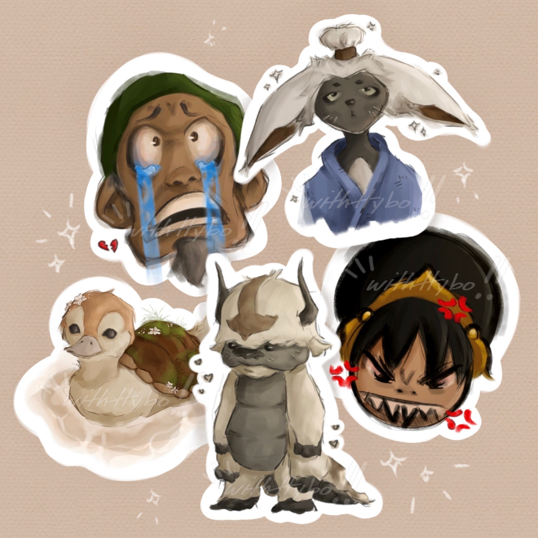 Avatar The Last Airbender Appa And Momo