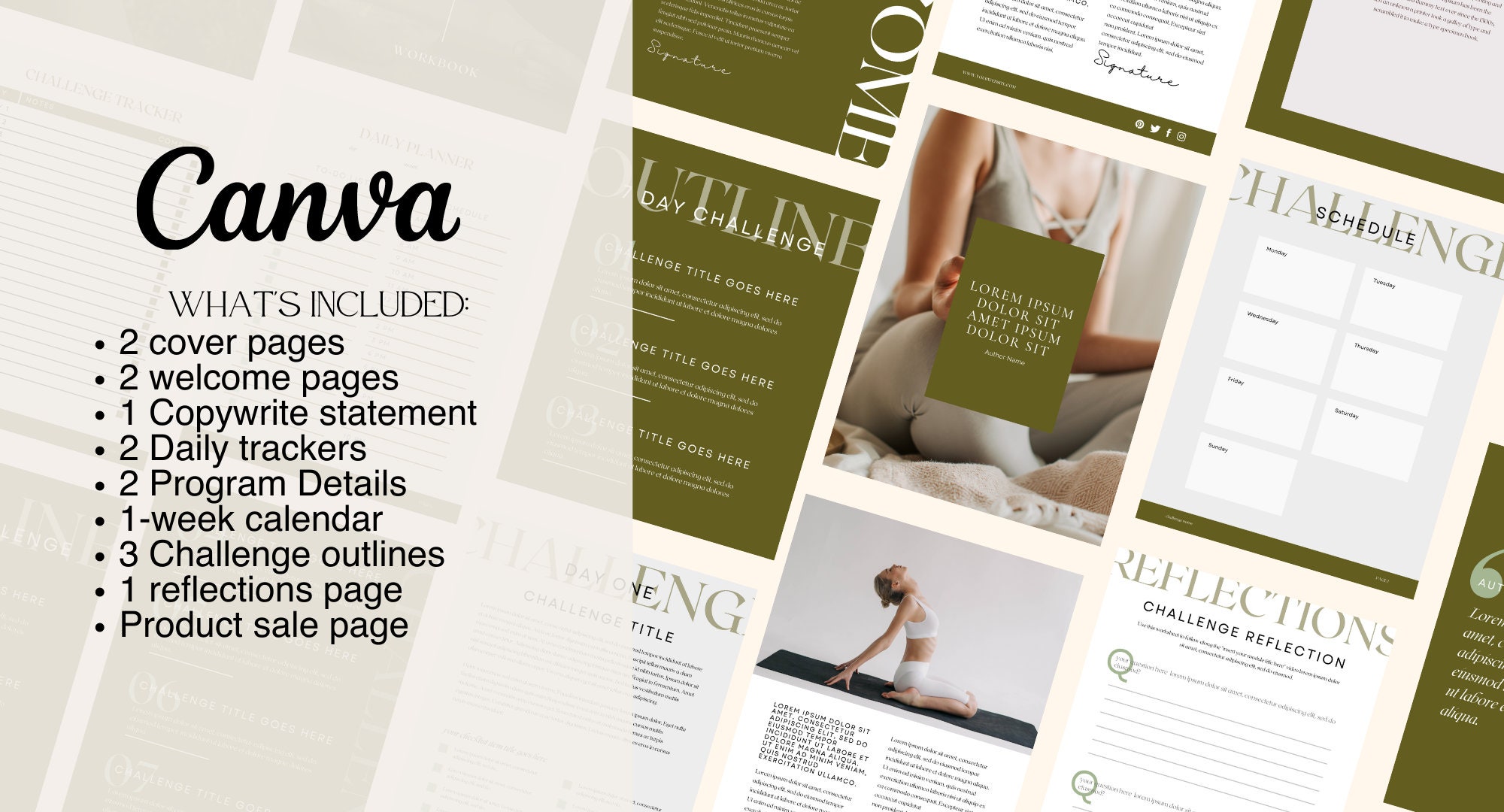 Ebook Template, Workbook Template Canva, Online Coach, Online Course ...