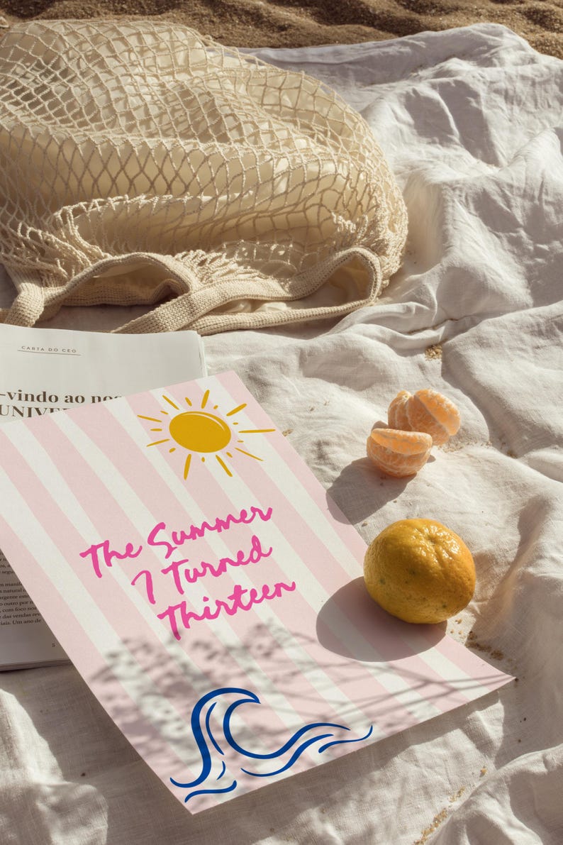 The Summer I Turned Pretty Birthday Invitation: Beach Theme, Editable ...