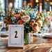 Handwritten Table Number Template Whimsical Table Number Wedding Table ...
