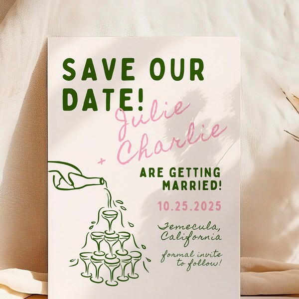 Fun Save the Date - Etsy