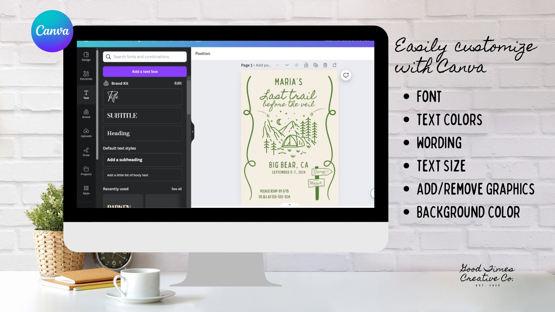 Dinner Party Invitation Template, Editable Hand Drawn, Handwritten ...