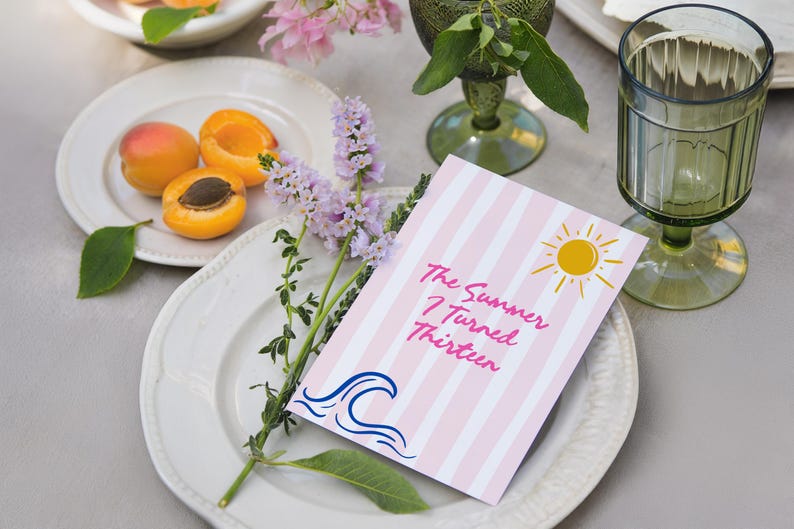 The Summer I Turned Pretty Birthday Invitation: Beach Theme, Editable ...