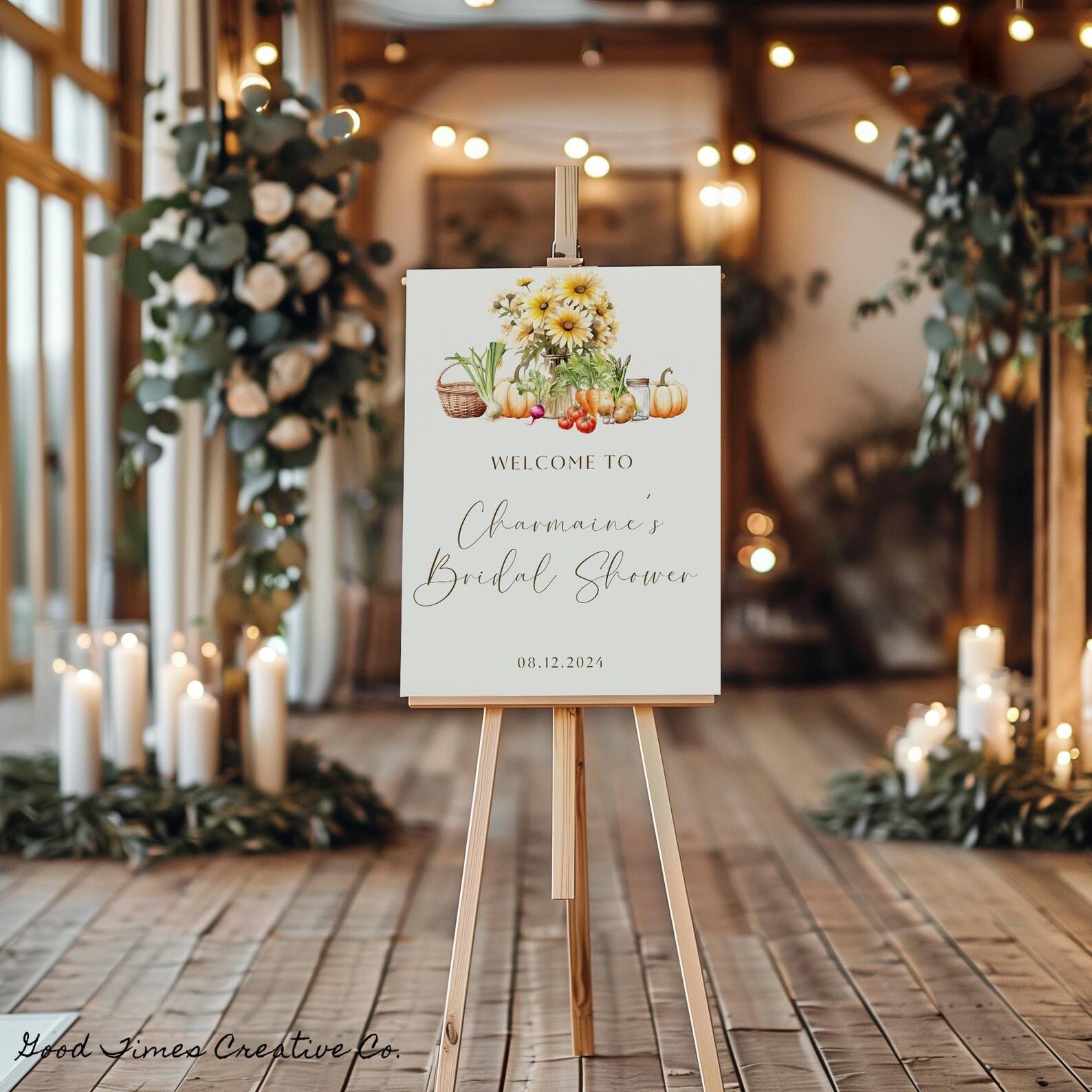 Fresh off the Market Bridal Shower Sign, Welcome Sign, Farmers Market ...