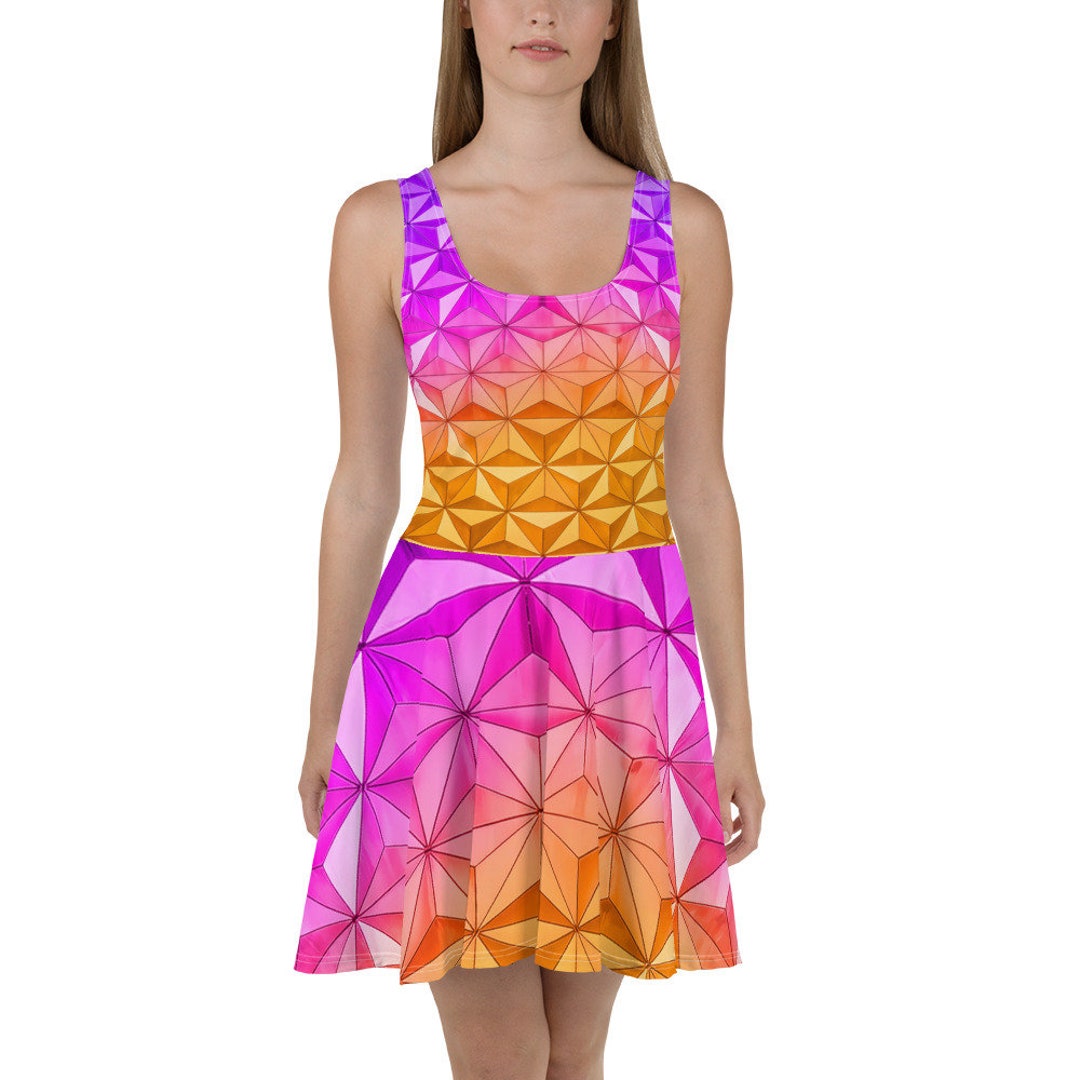 Spaceship Earth at Night Epcot Inspired Skater Dress | Running Costume ...