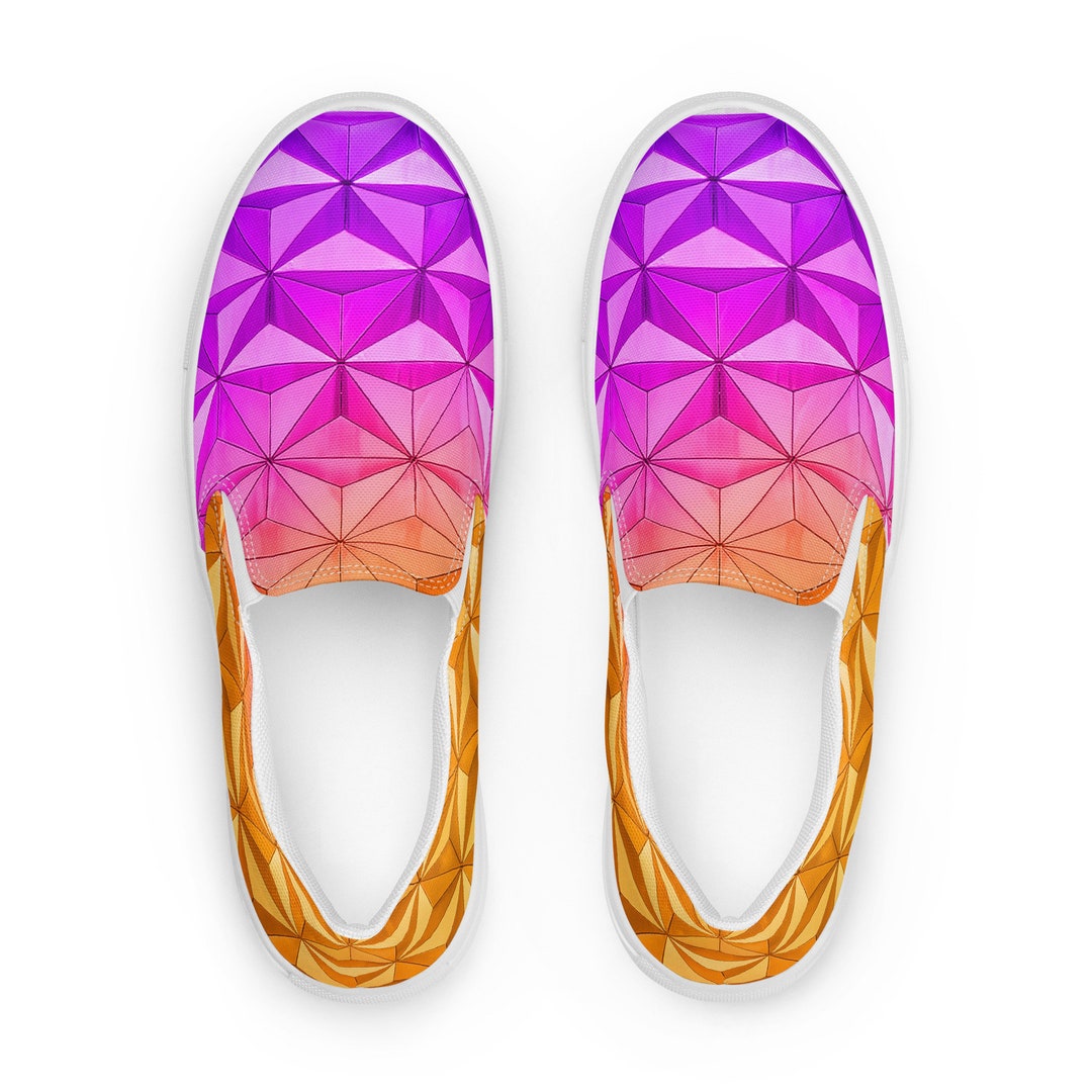 Spaceship Earth at Night Epcot Mens Slip-on Canvas Shoes - Etsy