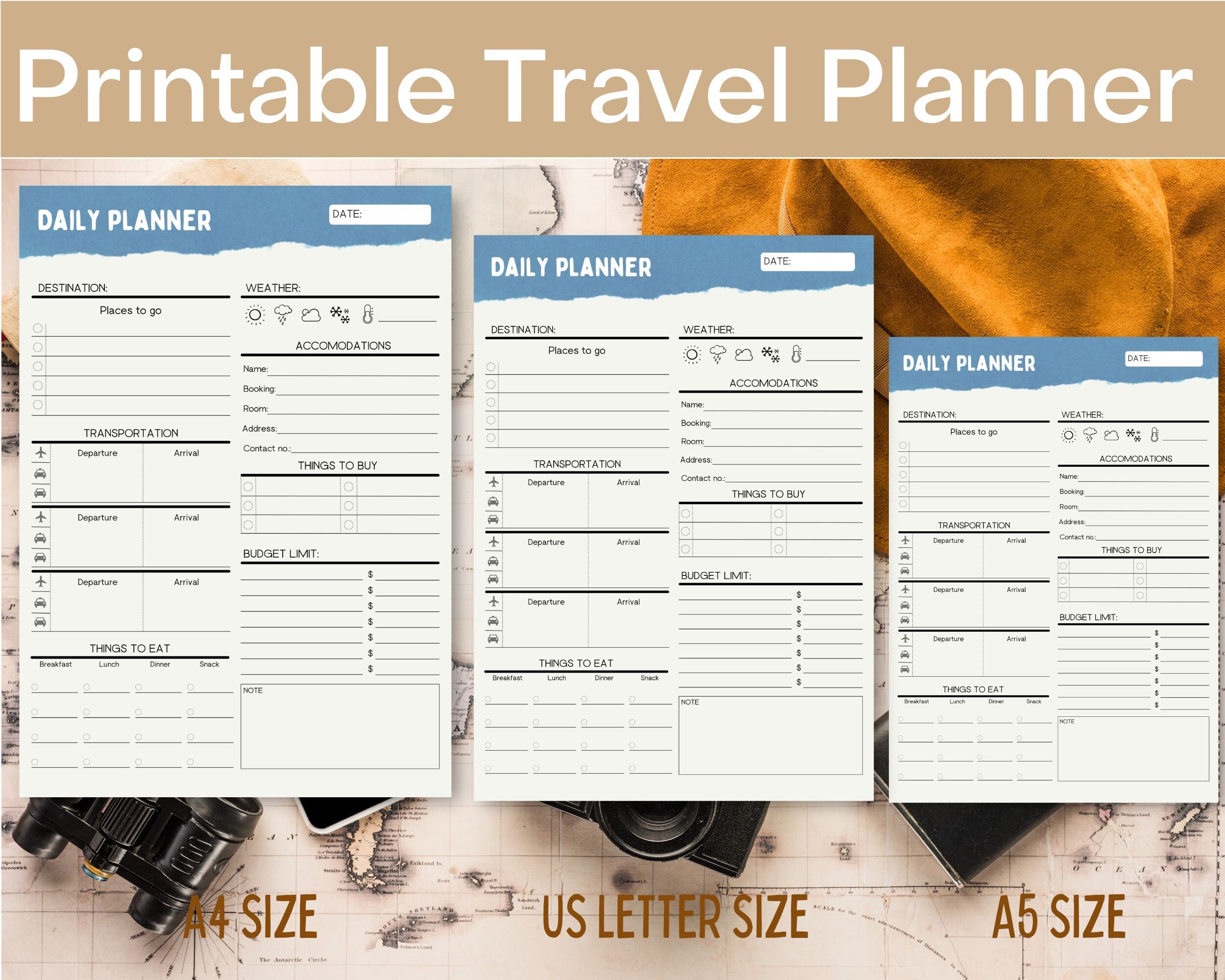 The Ultimate Vacation Planner Bundle | Vacation Checklist | - Etsy