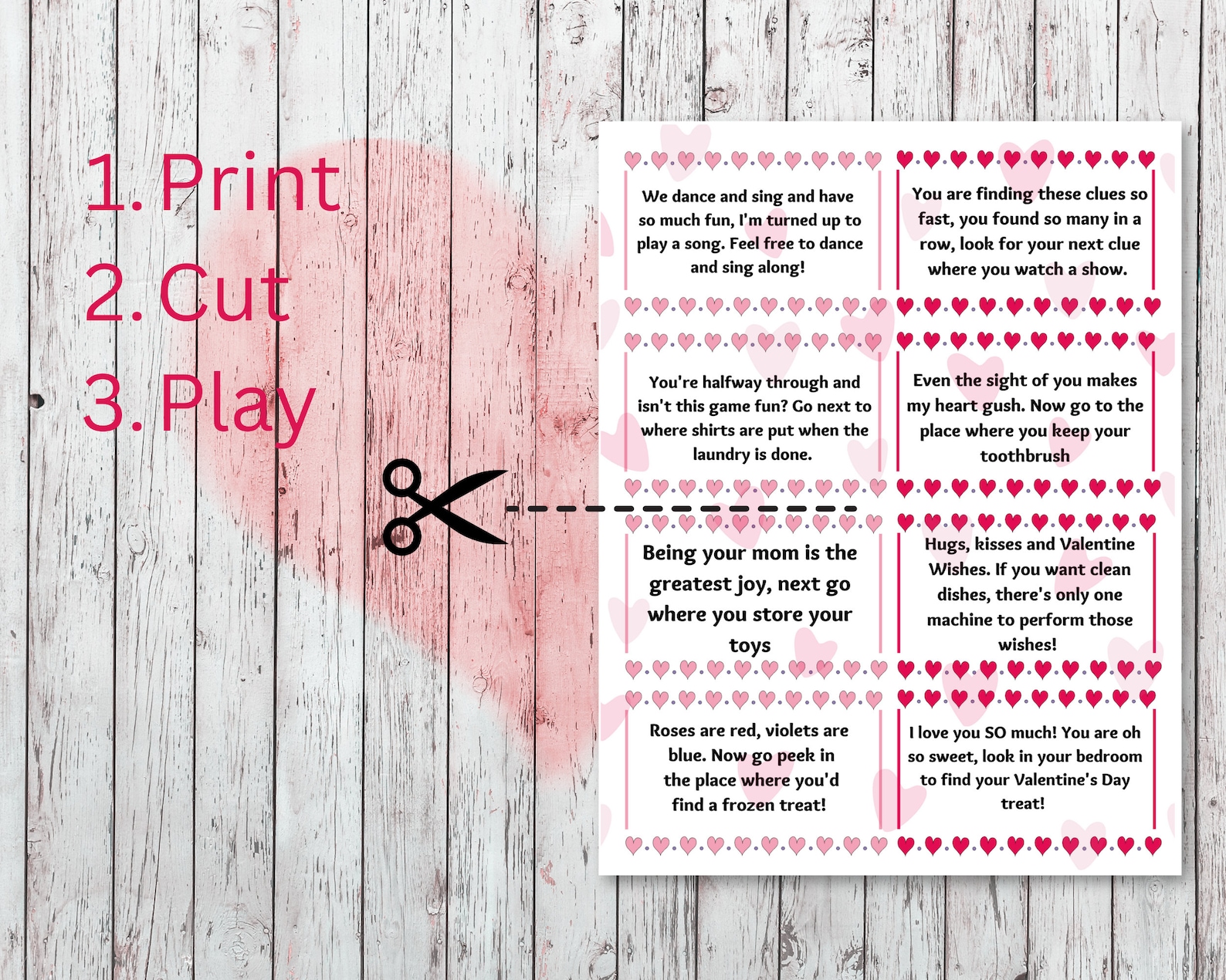 Valentine's Day Scavenger Hunt | Valentine's Indoor Scavenger Hunt ...