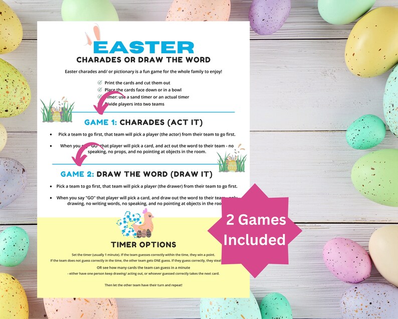 Easter Games, Easter Charades, Easter Activities, Easter Party Games ...