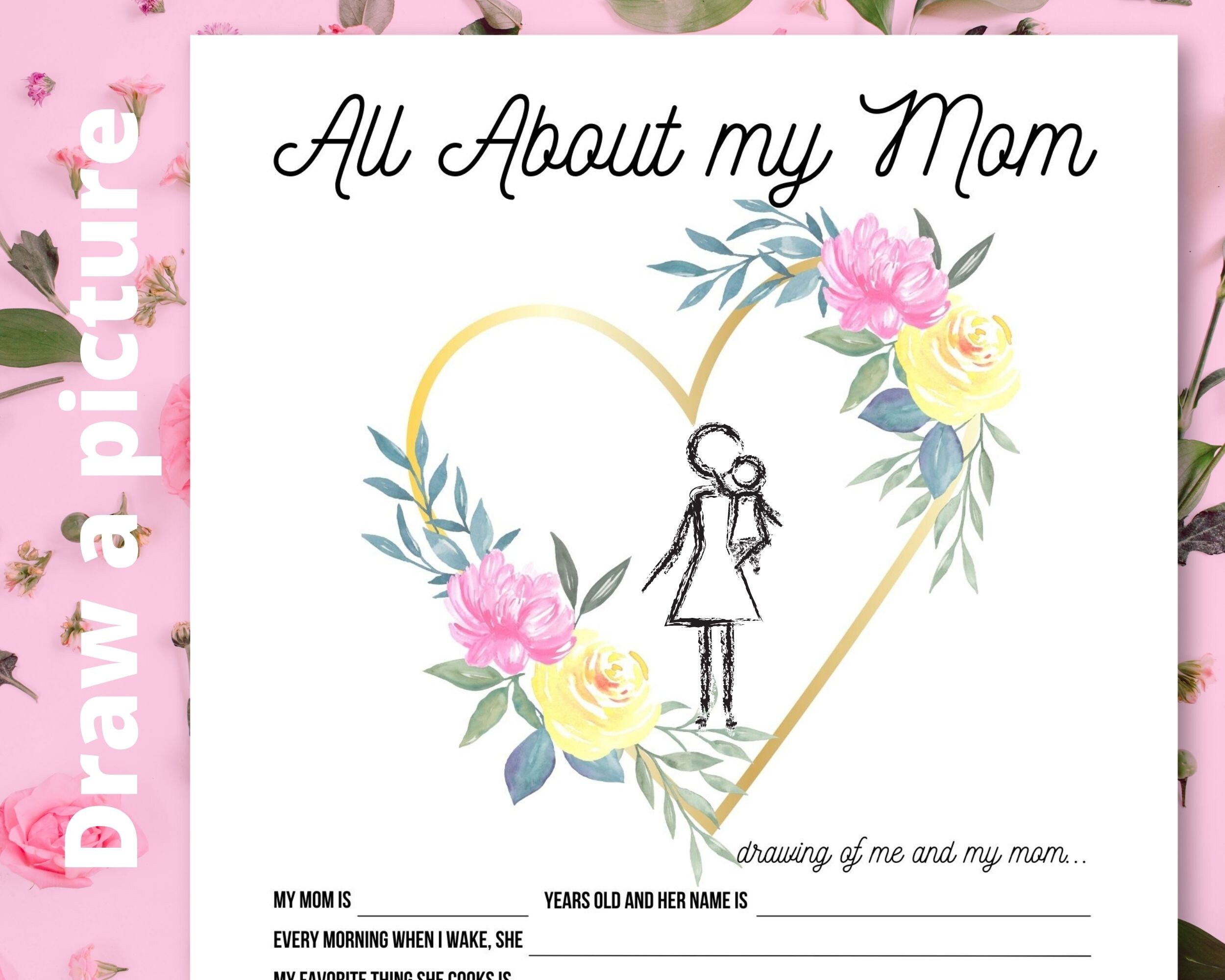 All About My Mom, All About Mom, Questionnaire, Happy Mother's Day, DIY ...