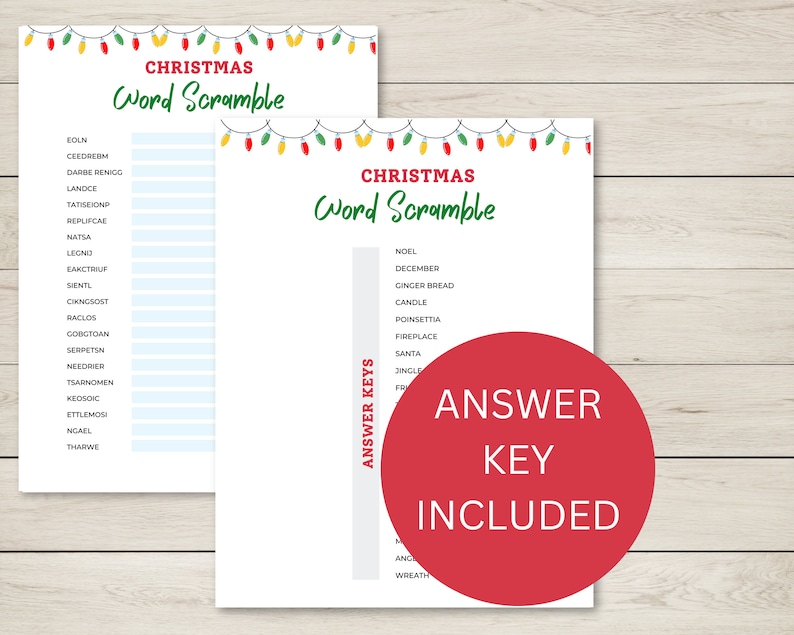 Christmas Scavenger Hunt | Christmas Bingo | Christmas Memory Game ...