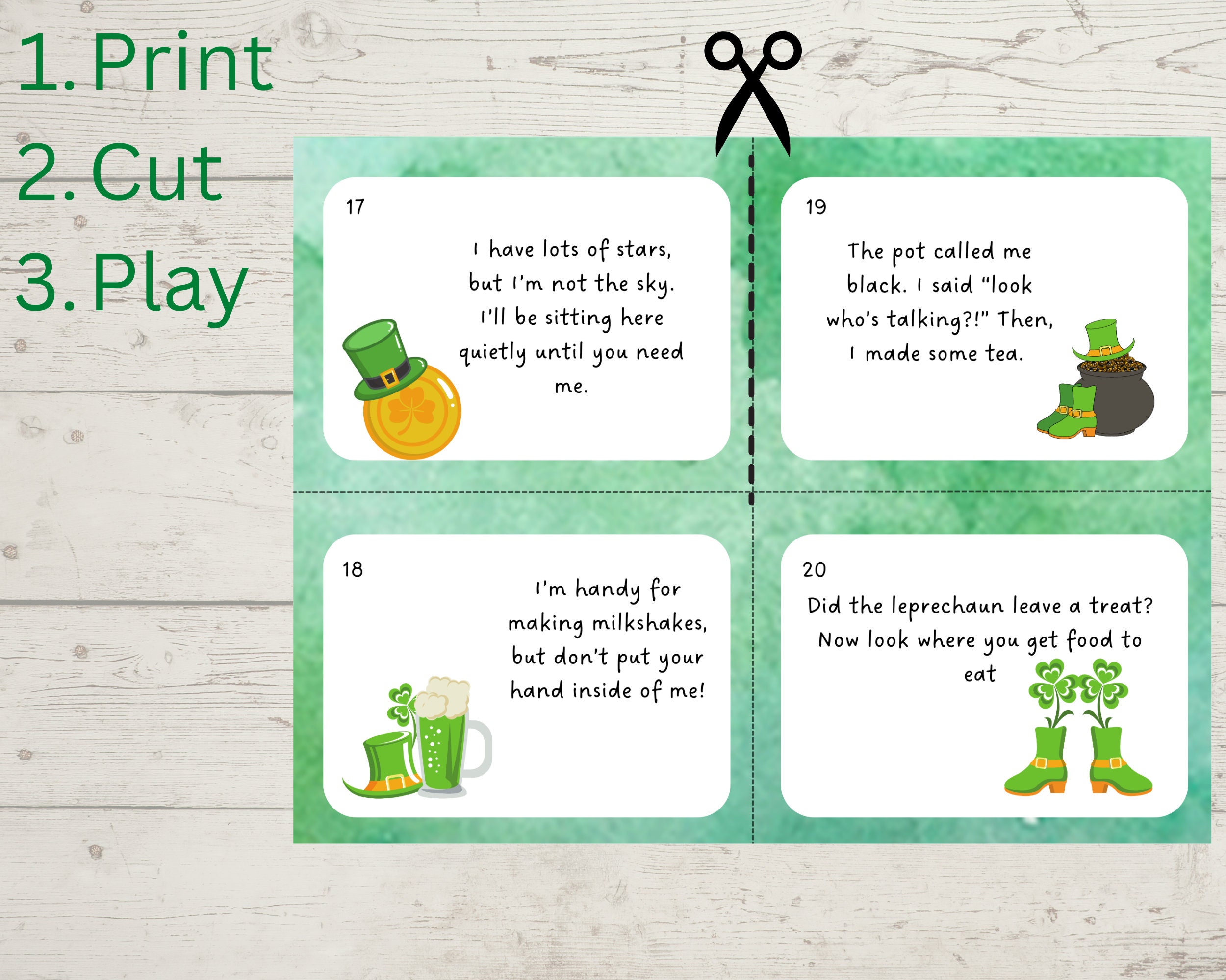 St. Patrick's Day Scavenger Hunt, St. Patrick's Day Treasure Hunt ...