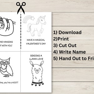 Black & White Printable Valentines Day Cards | Valentine's for Kids ...