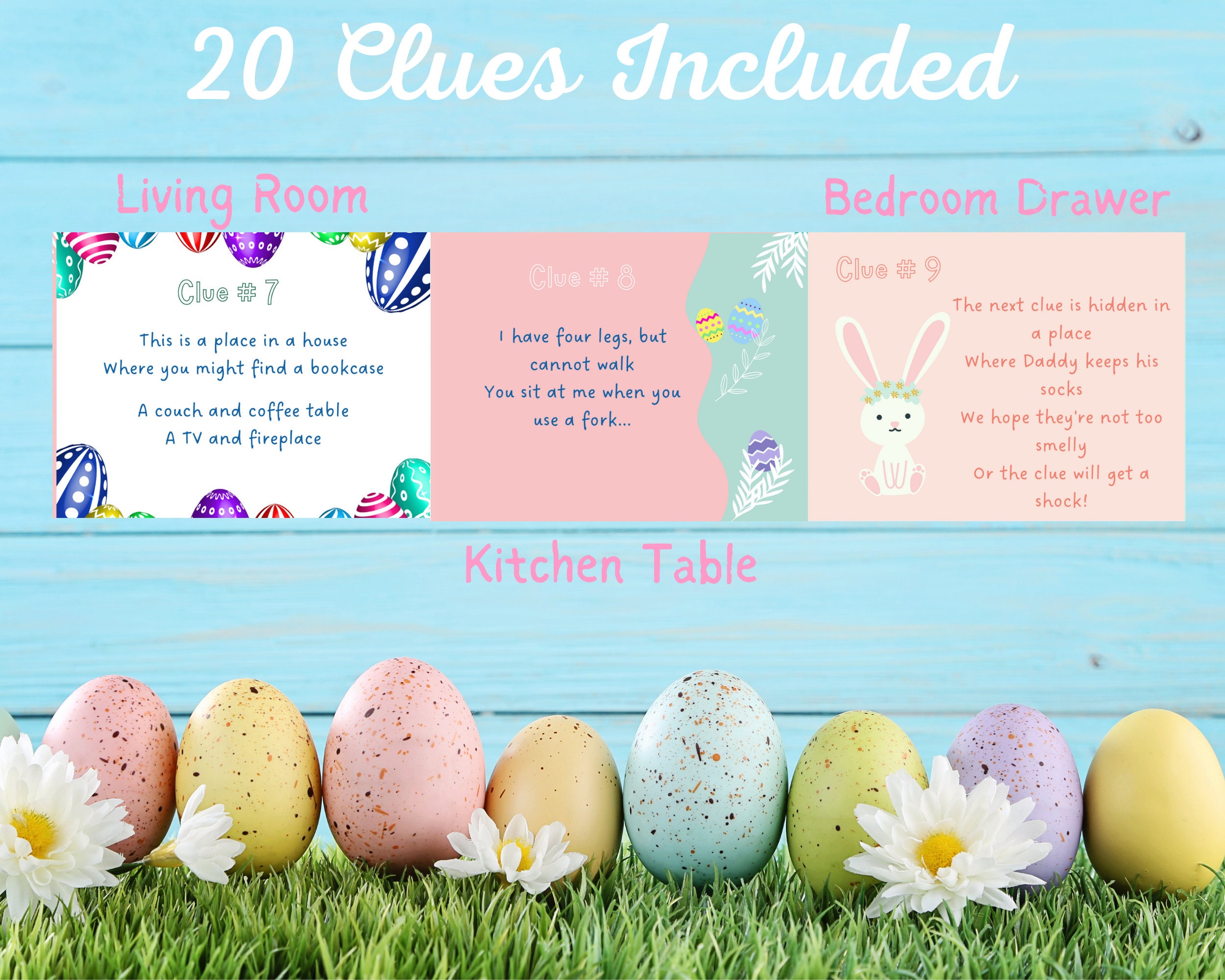 Easter Scavenger Hunt, Indoor Scavenger Hunt, Easter Scavenger Hunt for ...