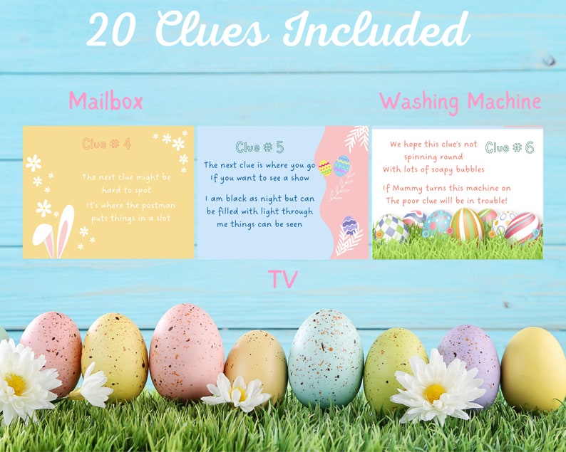 Easter Scavenger Hunt, Indoor Scavenger Hunt, Easter Scavenger Hunt for ...