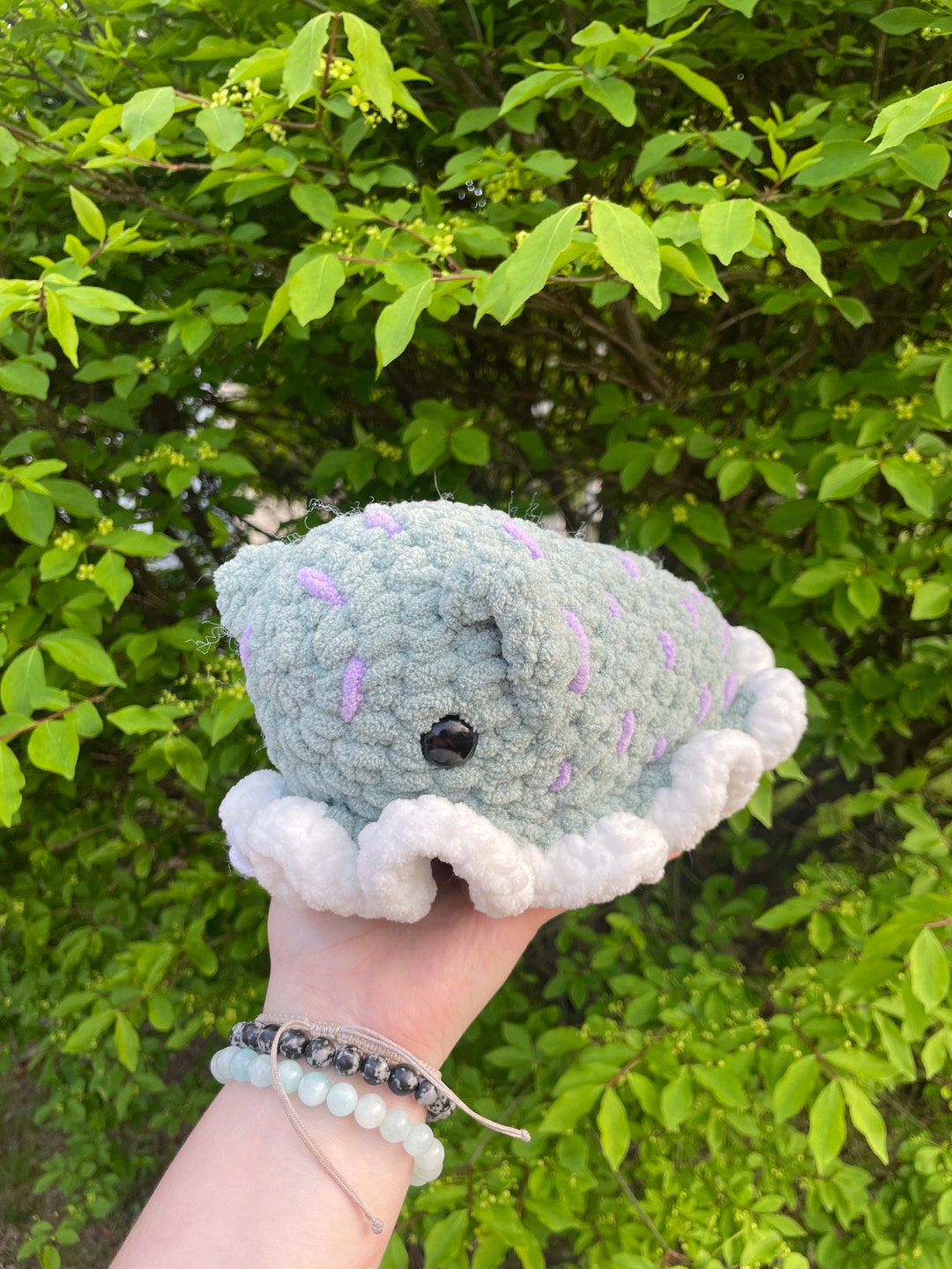 Sea Slug Plushie Handmade Crochet Sea Slug Plushie Amigurumi Plush Sea ...