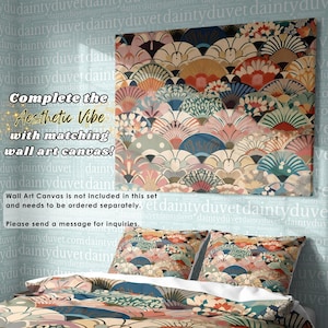 Oriental Pattern Quilt Cover Japanese Bedding Set, Cotton Duvet Cover ...