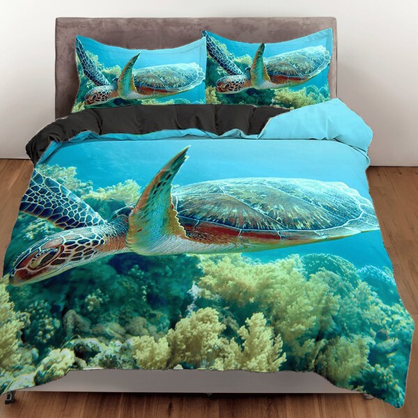 Sea Turtle Bedspread - Etsy