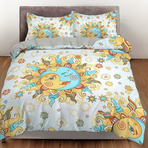 Vintage Sun and Moon Bedding - Etsy