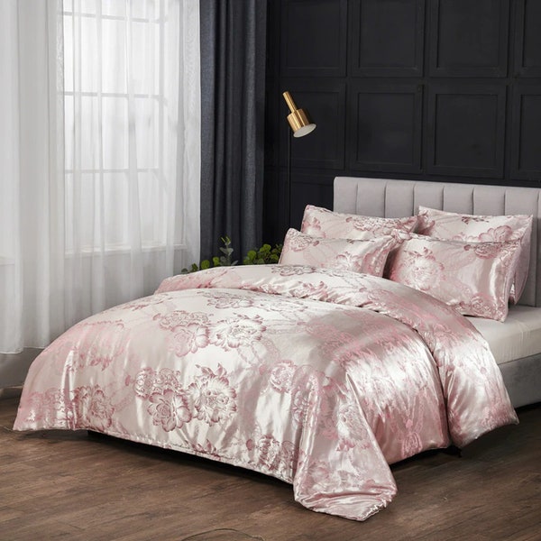 Pink Gray Bedding - Etsy