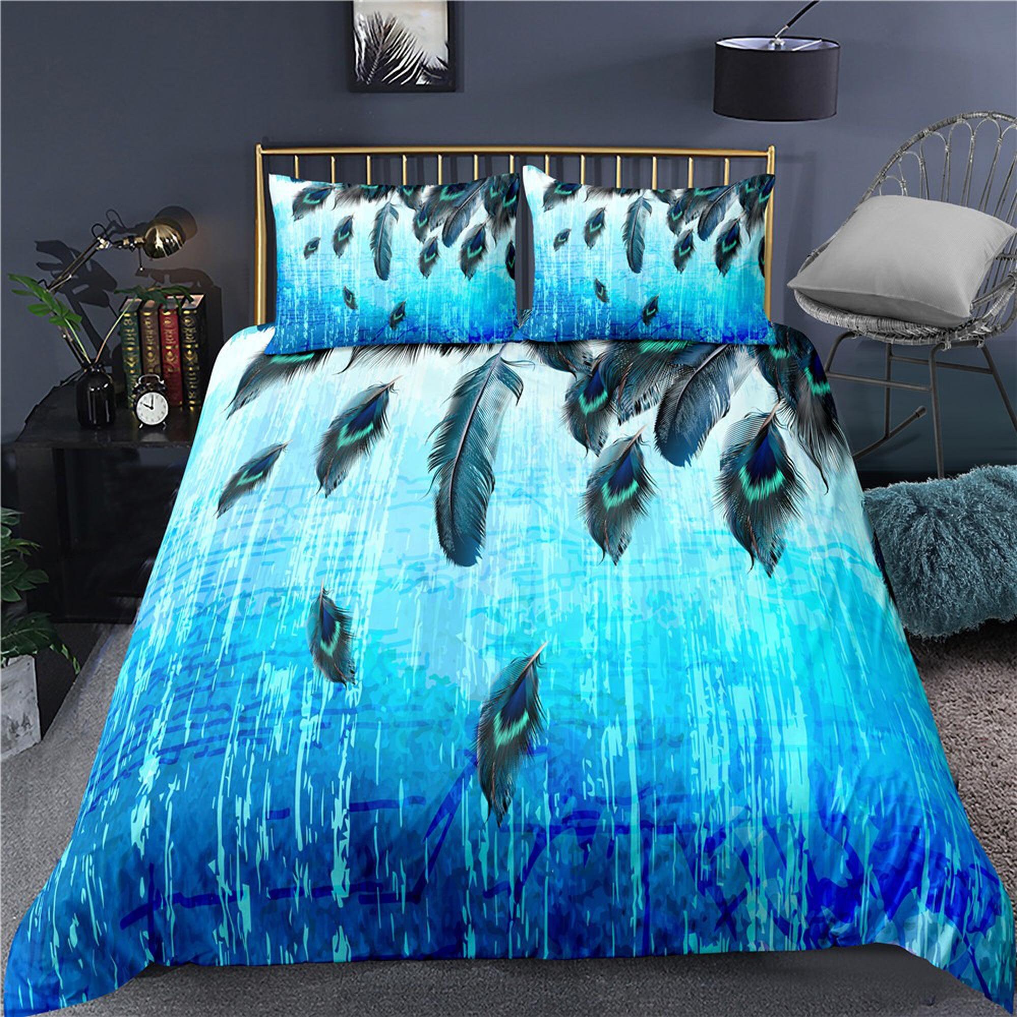 Peacock Feather Bedding