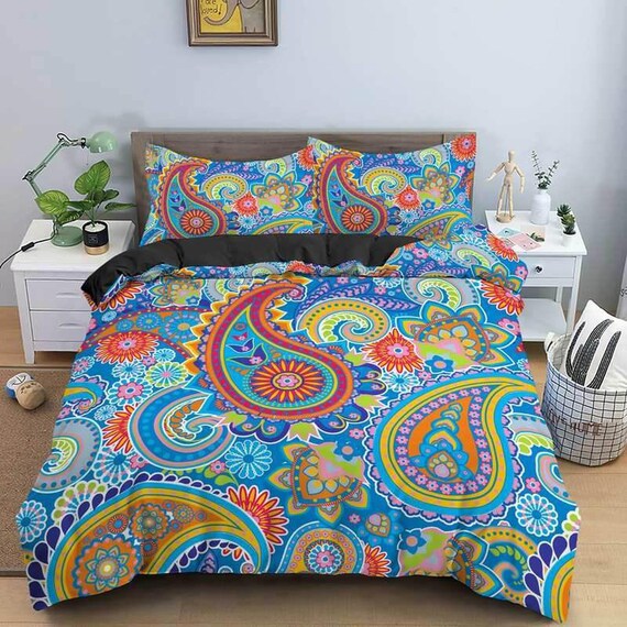 Colorful Paisley Bedding