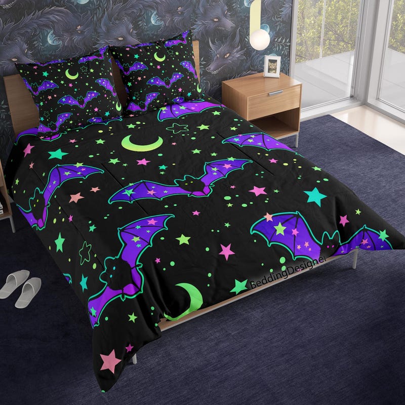 Neon Comforter - Etsy