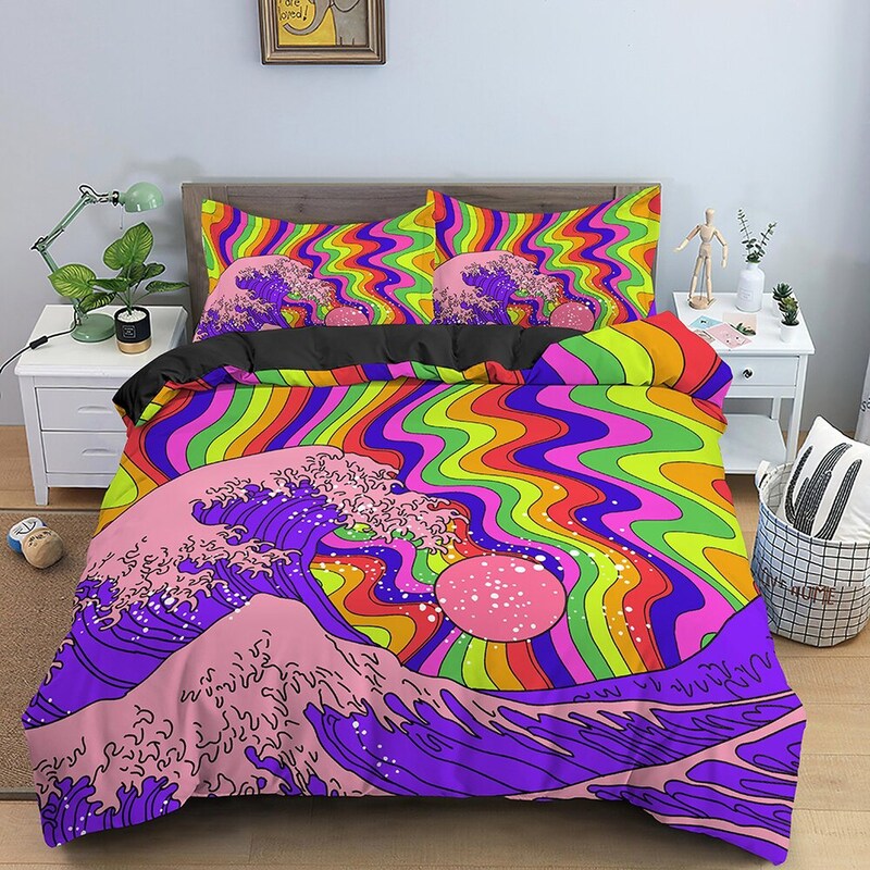 Psychedelic Bedding - Etsy