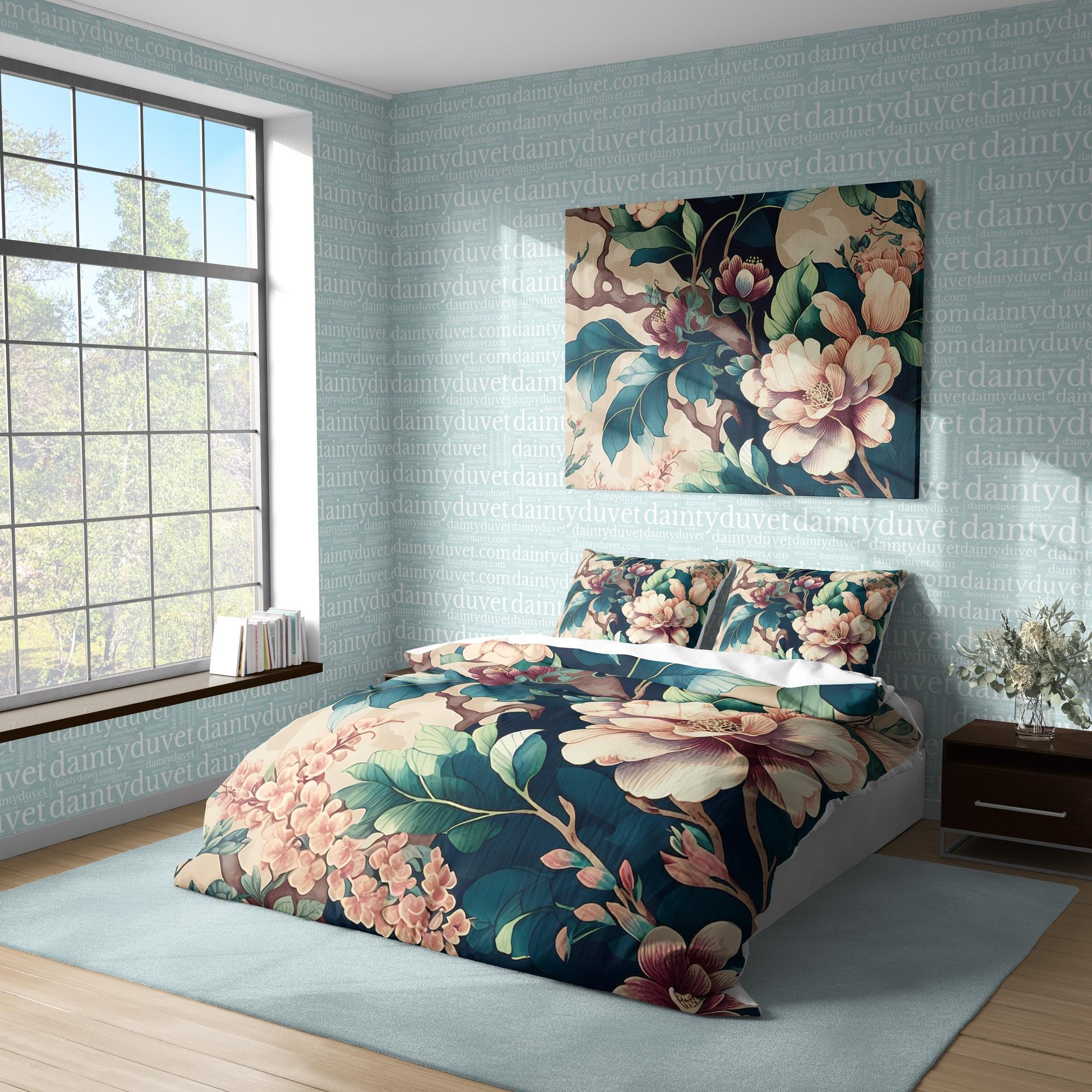 Cherry Blossom Duvet Cover Sakura Quilt Cover Pink Flower - Etsy