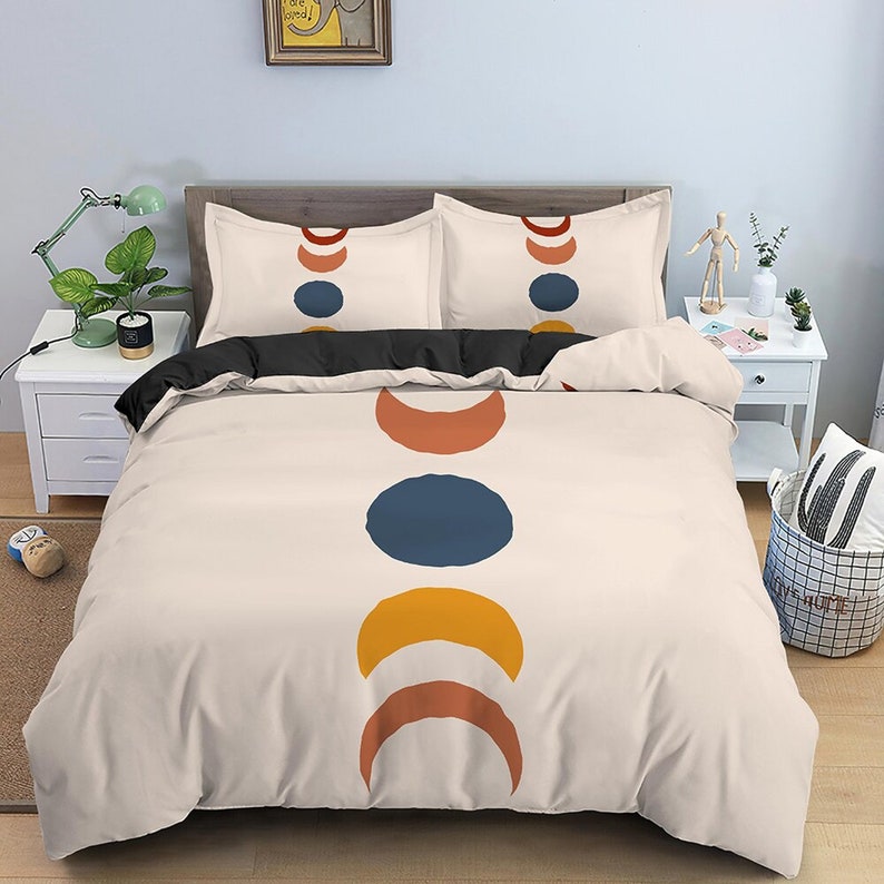 Phases of the Moon Astrology Boho Beige Bedding Zodiac Gift - Etsy