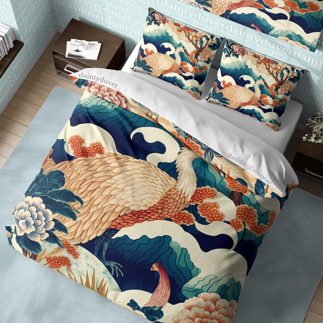 Legendary Bird Duvet Cover Japanese Quilt Cover, Basan Bedding Set ...