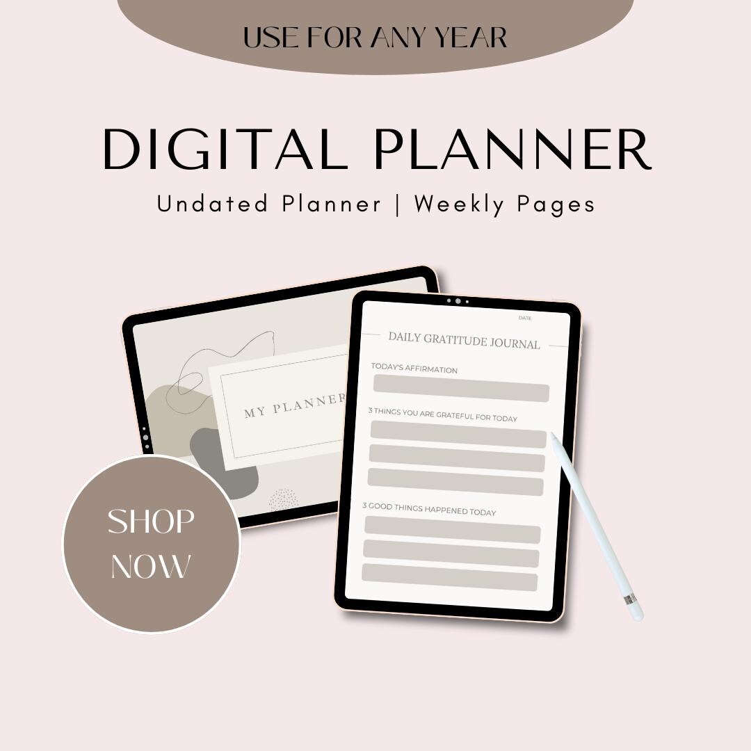 Digital Lifestyle Planner - Etsy