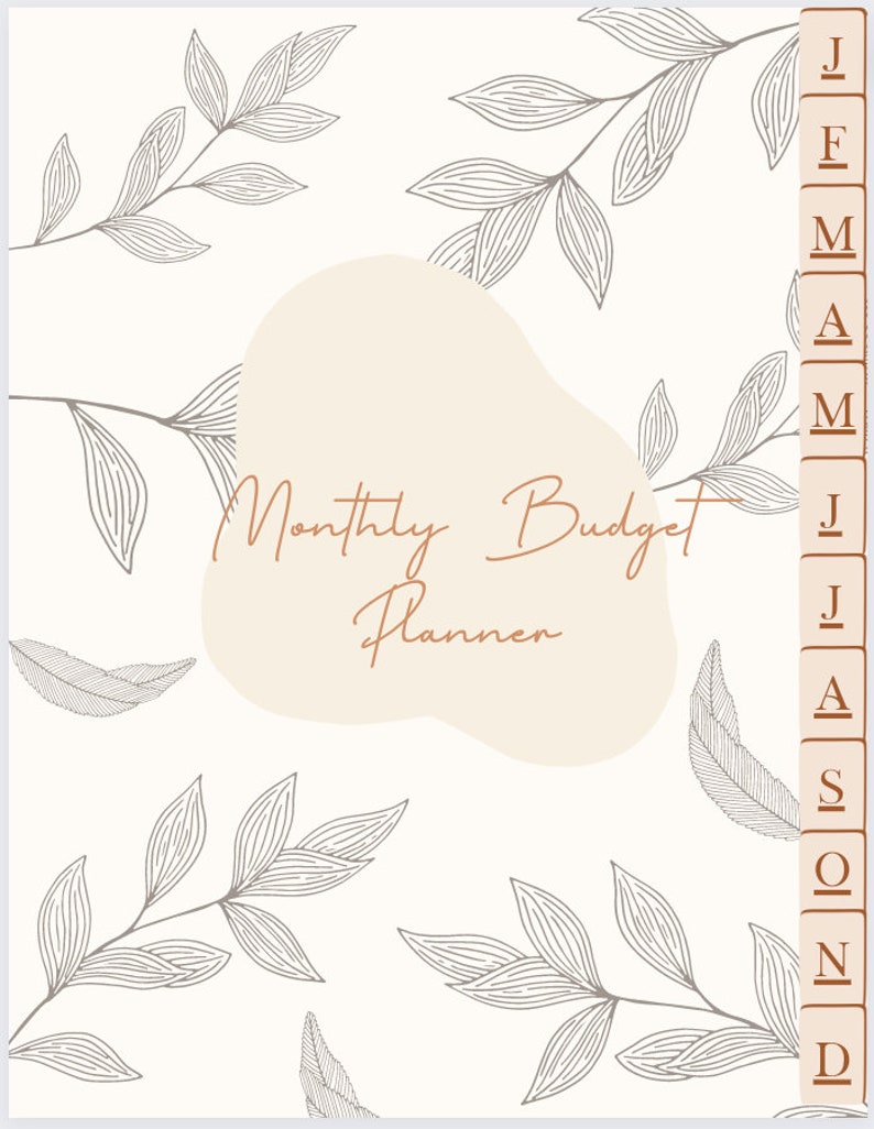 Boho Monthly Budget Planner - Etsy