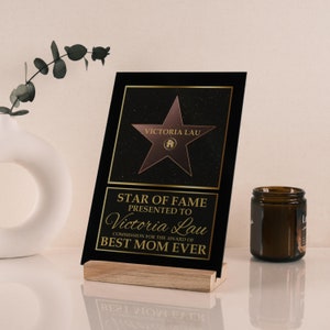 Personalized Walk of Fame Star Plaque: Custom Acrylic Award Plaque ...