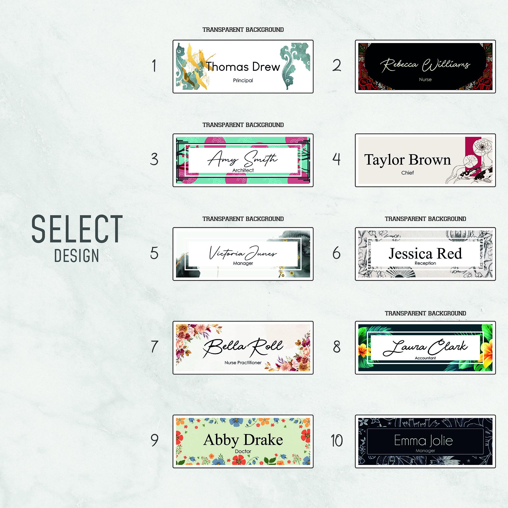 Personalized Acrylic Desk Name Plate: Custom Office Decor, Coworker ...