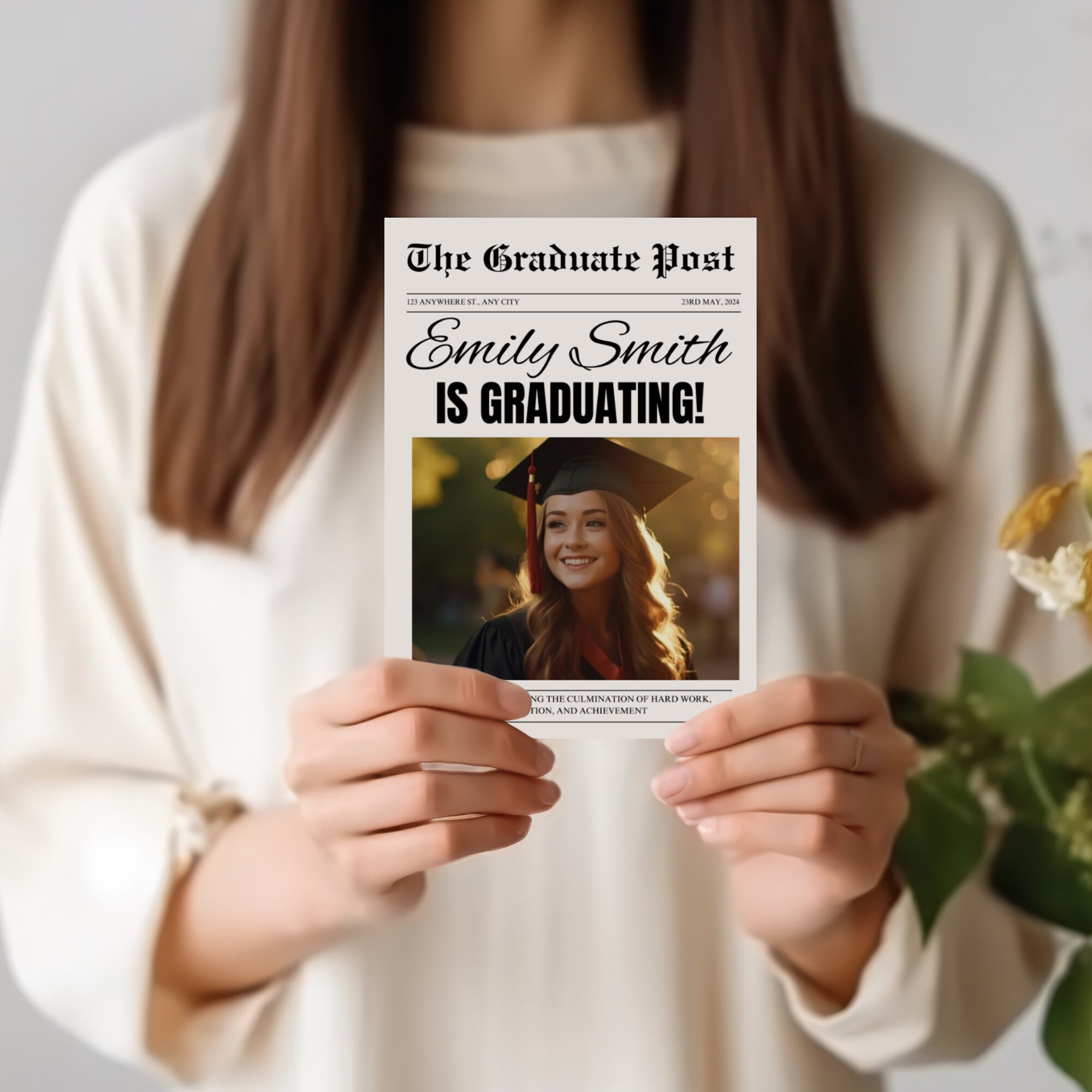 Graduation Party Invitation Template Graduation Announcement Card ...